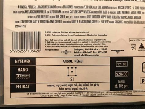Karcmentes Dvd 28 Bölcsek Kövére 2 A Klump Család Eddie Murphy Az