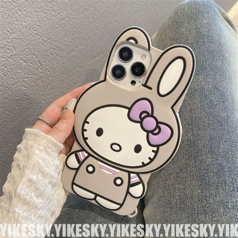 Funda De Teléfono Móvil De Dibujos Animados Kawaii Sanrio Hellokittyed