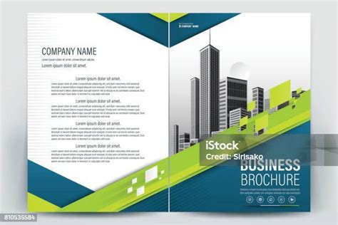 Desain Sampul Brosur Bisnis Tata Letak Templat Brosur Latar Belakang