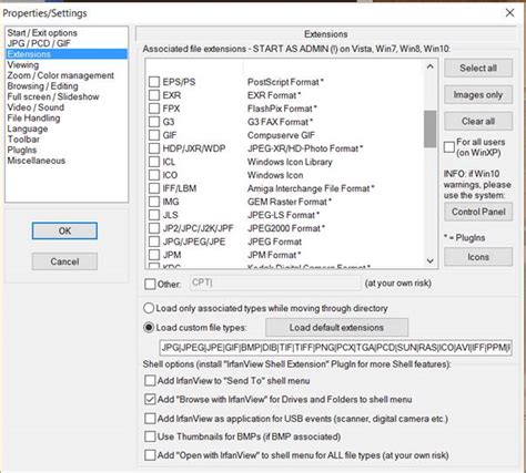 How To Manage Which Types Of Files Irfanview Opens