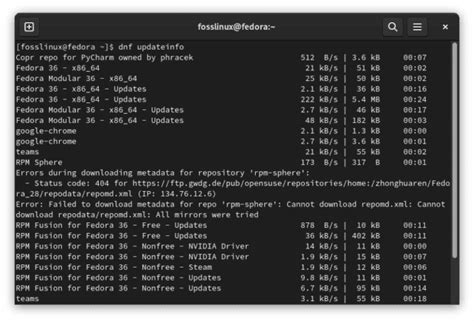 How To Update Fedora By Gui And Command Line Ways