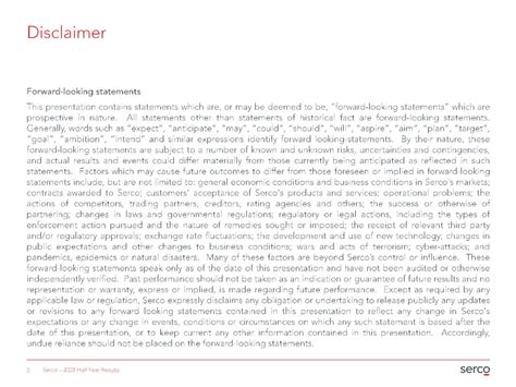 Serco Group Plc 2022 Q2 Results Earnings Call Presentation Otcmkts