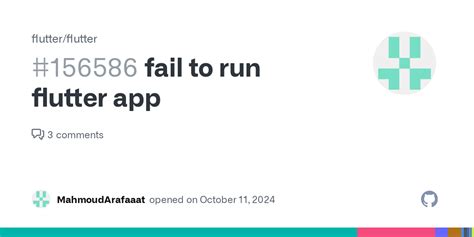 Fail To Run Flutter App Issue Flutter Flutter Github