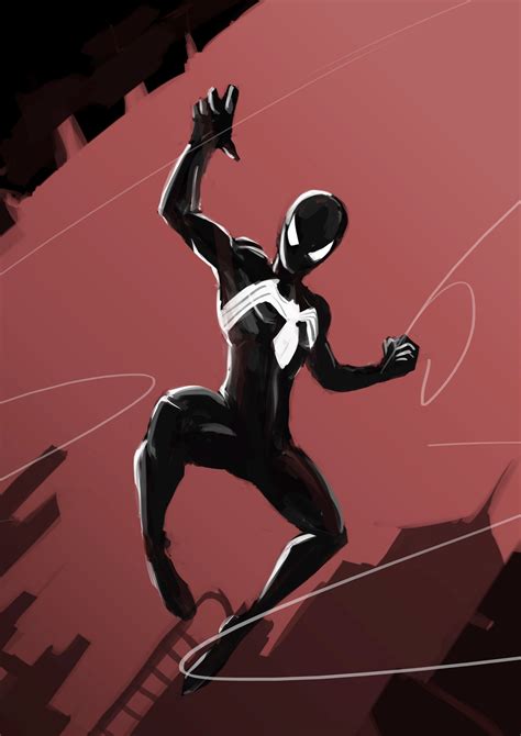 Black Spiderman Symbiote Spiderman Spiderman Comic Marvel Spiderman