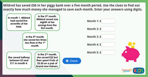 Year 4 Calculate Measures Using Money Maths Challenge Classroom