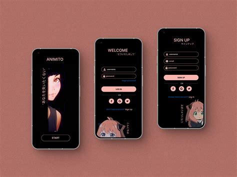 Log In Sign Up Screen UI Design Behance