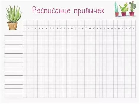 Шаблон трекер привычек 50 фото