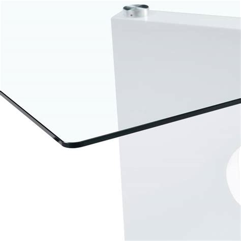 Large Modern Minimalist Rectangular Glass Dining Table Bed Bath