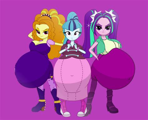 The Pregnant Dazzlings By Mjlegacy On Deviantart