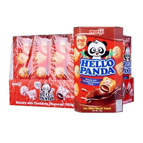 Bundle Of 10 Meiji Hello Panda Biscuit Box Chocolate 50g Halal Shopee Singapore