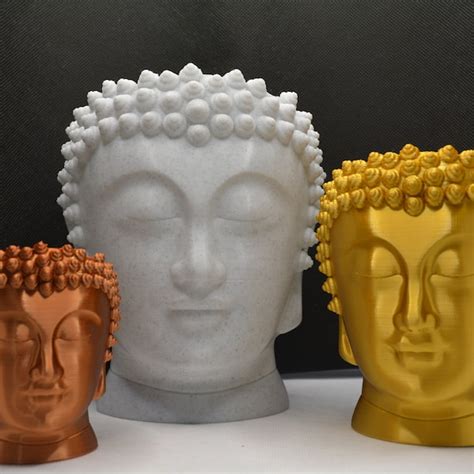 Buddha Head Pot Etsy