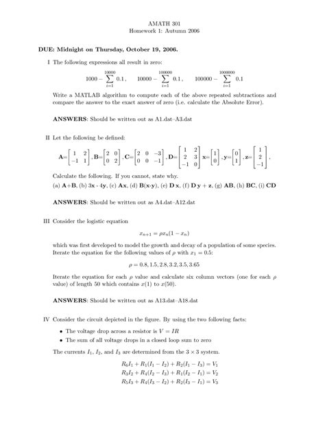 Solved Questions On Beginning Scientific Computing Assignment 1
