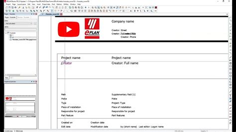 Eplan 2023 Edit Plot Frame And Title Page Eplan Electric P8 1080 X