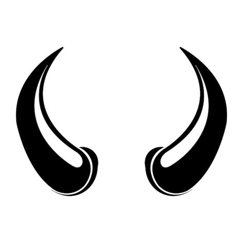 Plantilla de diseño de vector de logotipo de icono de cuernos Vector
