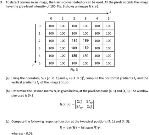 Solved To Detect Corners In An Image The Harris Corner