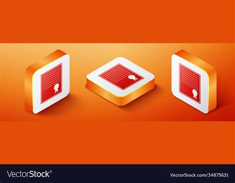 Isometric Certificate Template Icon Isolated Vector Image