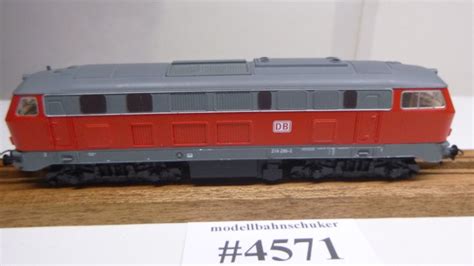 Piko H0 - Diesel locomotive (1) - BR 218 in traffic red, digitally ...
