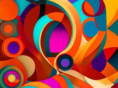 Premium Ai Image Focus On Patterns Shapes And Colors Rather Than