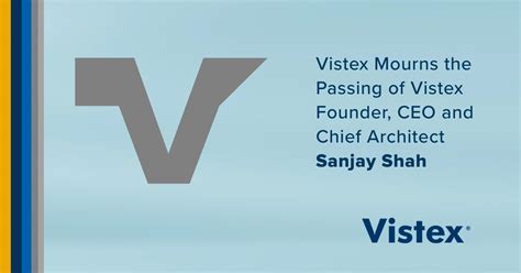 Vistex Mourns The Passing Of Vistex Founder Ceo And Chief Architect