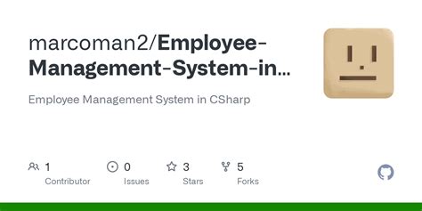 Pull Requests Marcoman Employee Management System In Csharp Github