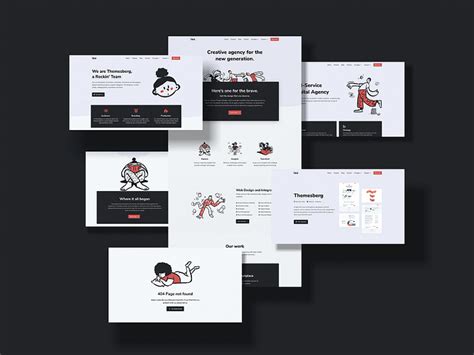 leo creative agency bootstrap template 🔥 by themesberg on dribbble