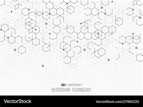 Abstract Blockchain Technology Design Royalty Free Vector