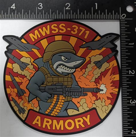 Official Mwss 371 Armory Pvc Patch Custom Patches Military And Law