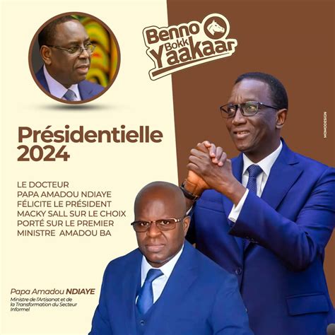 Présidentielle 2024 Le Dr Papa Amadou Ndiaye Félicite Le Président