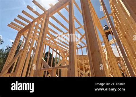 Framing Beam Provides Structural Support Layout Of Joists To New Built
