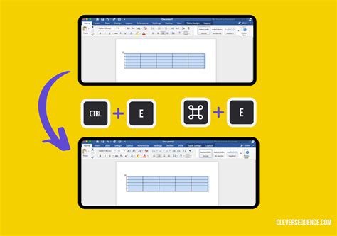 How To Center A Table Horizontally In Word In A Few Steps