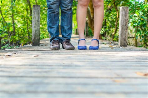 Lover Feet Stock Image Image Of Beautiful Date Outdoors 30534045