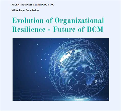 Evolution Of Organizational Resilience Future Of Bcm