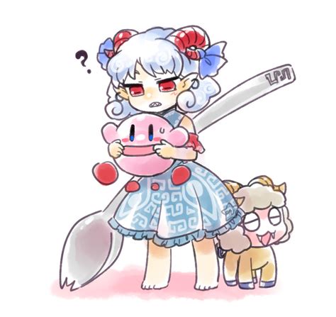 Kirby And Toutetsu Yuuma Touhou And 1 More Drawn By Orusuta961 Danbooru