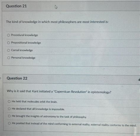 The Kind Of Knowledge In Which Most Philosophers Are