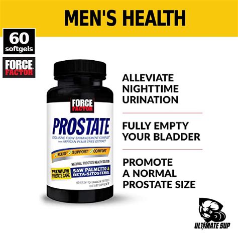Force Factor Prostate Prostate Health 60 Softgels Ultimate Sup