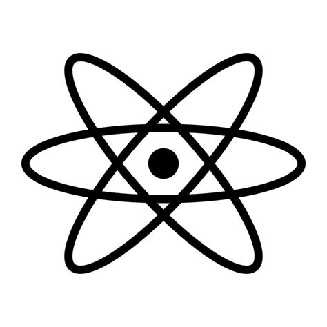 Atomic Icon Nucleus And Electrons Experiment Vector 26729458 Vector