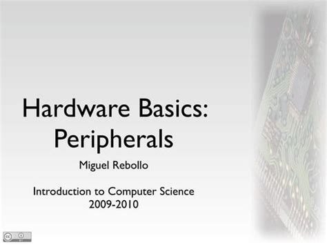 computer hardware basics ppt