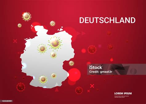 전염병 Merscov 독감 확산 세계 부동 인플루엔자 바이러스 세포 우한 코로나 바이러스 2019ncov 전염병 의료 건강 위험 독일지도 배경 수평 복사 공간 감기와 독감에