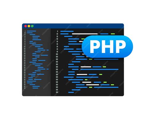 Langage De Programmation Php Codage De Développement De Site Web Illustration De Stock Vectoriel