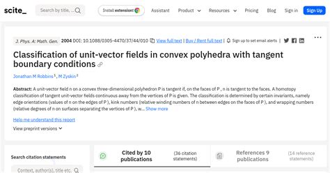 Classification Of Unit Vector Fields In Convex Polyhedra With Tangent Boundary Conditions