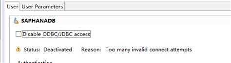 Status Deactivated Reason Too Many Invalid Connec SAP Community