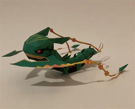 Paper Pokemon Chibi Mega Rayquaza Papercraft By Craft21 On Deviantart