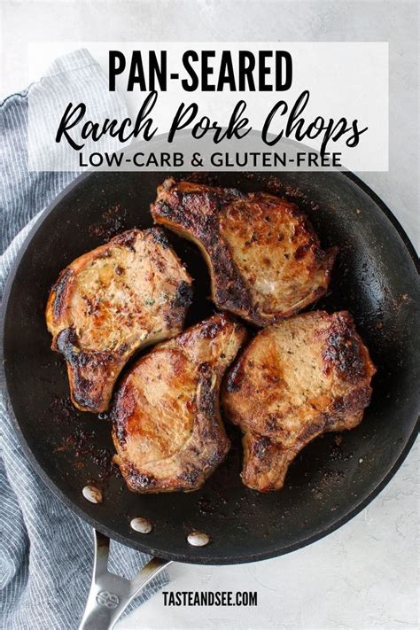 Pan Seared Ranch Pork Chops 3 Ingredients