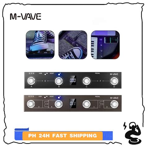 M Vave Chocolate Plus Wireless Midi Controller Keyboard 4 Buttons Foot Switch Supports Midi Host