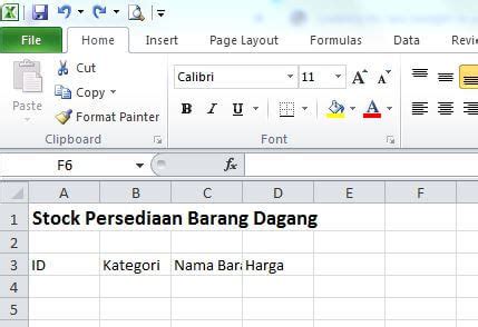 Cara Membuat Aplikasi Input Data Dengan Macro Excel