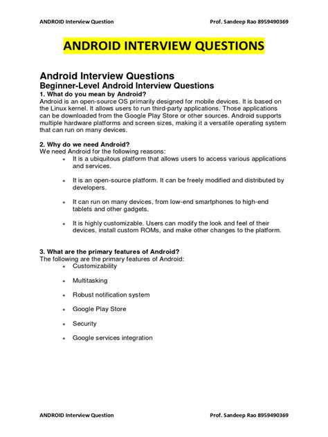 android interview questions pdf pdf