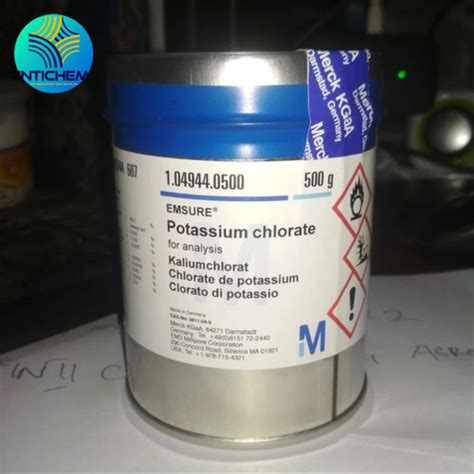 Jual Potassium Chlorate Merck 500 G Kota Depok Intichem Indonesia