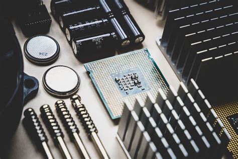 Computer And Laptop Hardware On The White Background Flat Lay PC