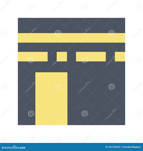 Kaaba Icon Vector Image Stock Vector Illustration Of Icon