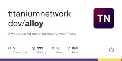github titaniumnetwork dev alloy a web proxy for use in combating